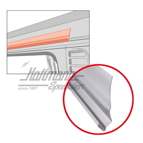 Repair panel, rain gutter, 1250mm | 211817310A | 096-0680