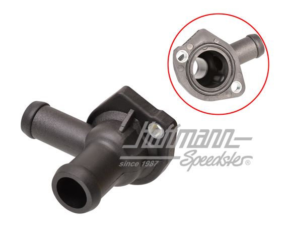 Water flange, Golf GTI, 1.8 | 026121144F | 110-1523-24