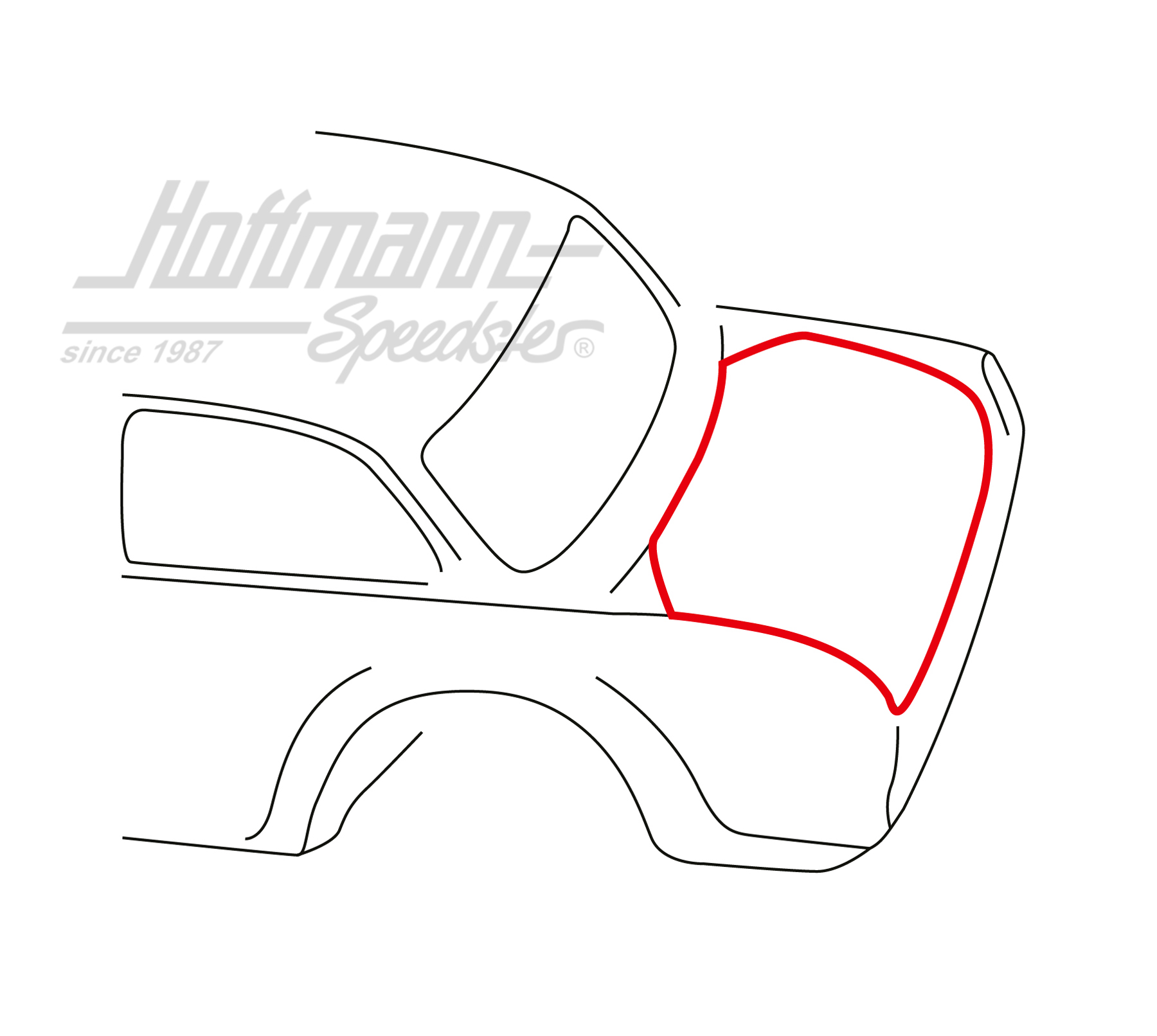 Seal, hatchback, Type 3, Notchback | 311827705 | 069-8072