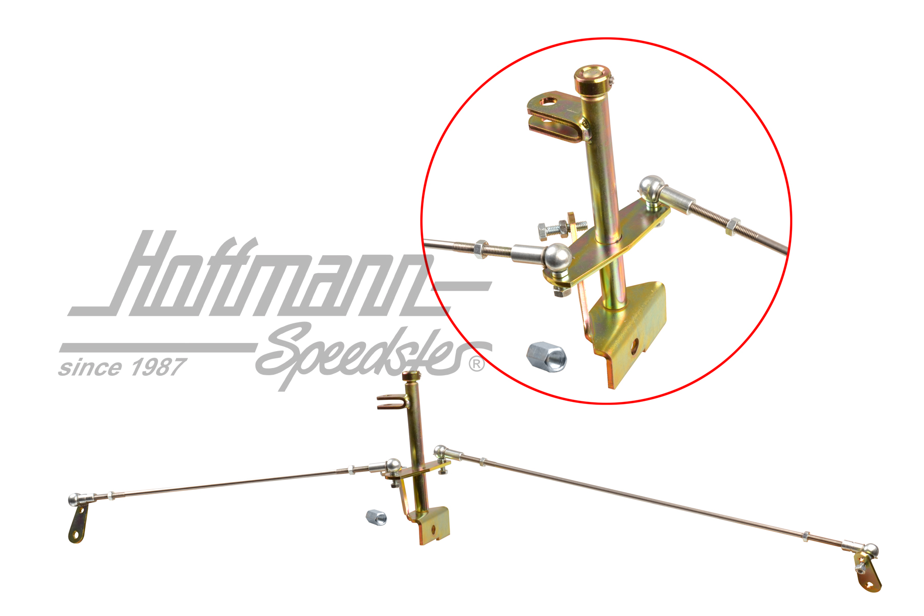 Rotary accelerator linkage, dual carb., | | 010-0638