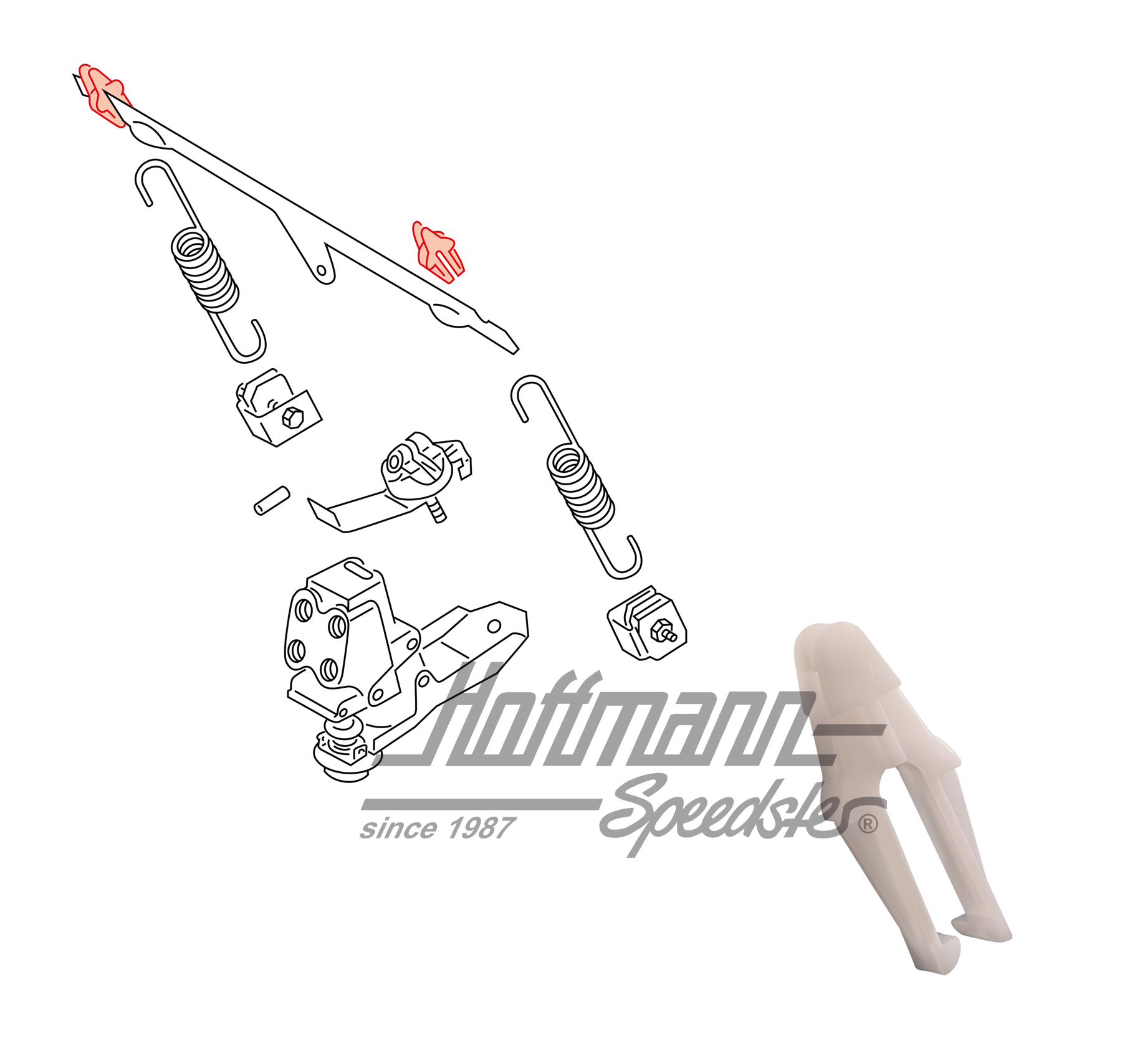 Retainer, spring, brake booster | 701612563 | 406-0820