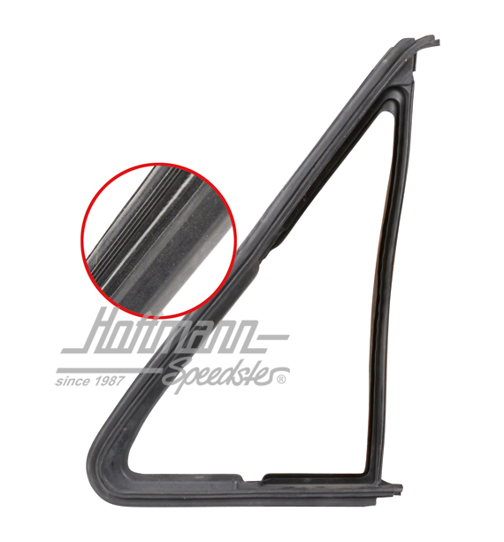 Vent-window seal, with groove, left | 255837625 | 350-5820-01