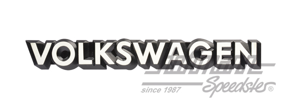 Emblem "Volkswagen", rear, white | 321853685CQK6 | 180-6580-04