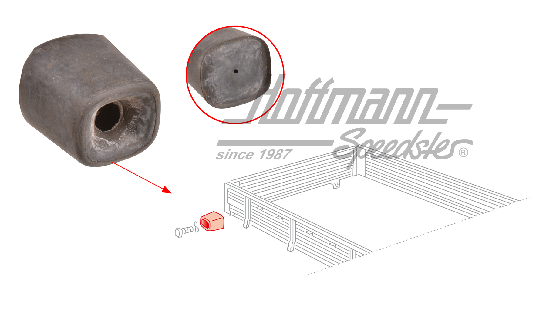 Stop, hinged door/cargo lid | 211841957 | 089-5310-15