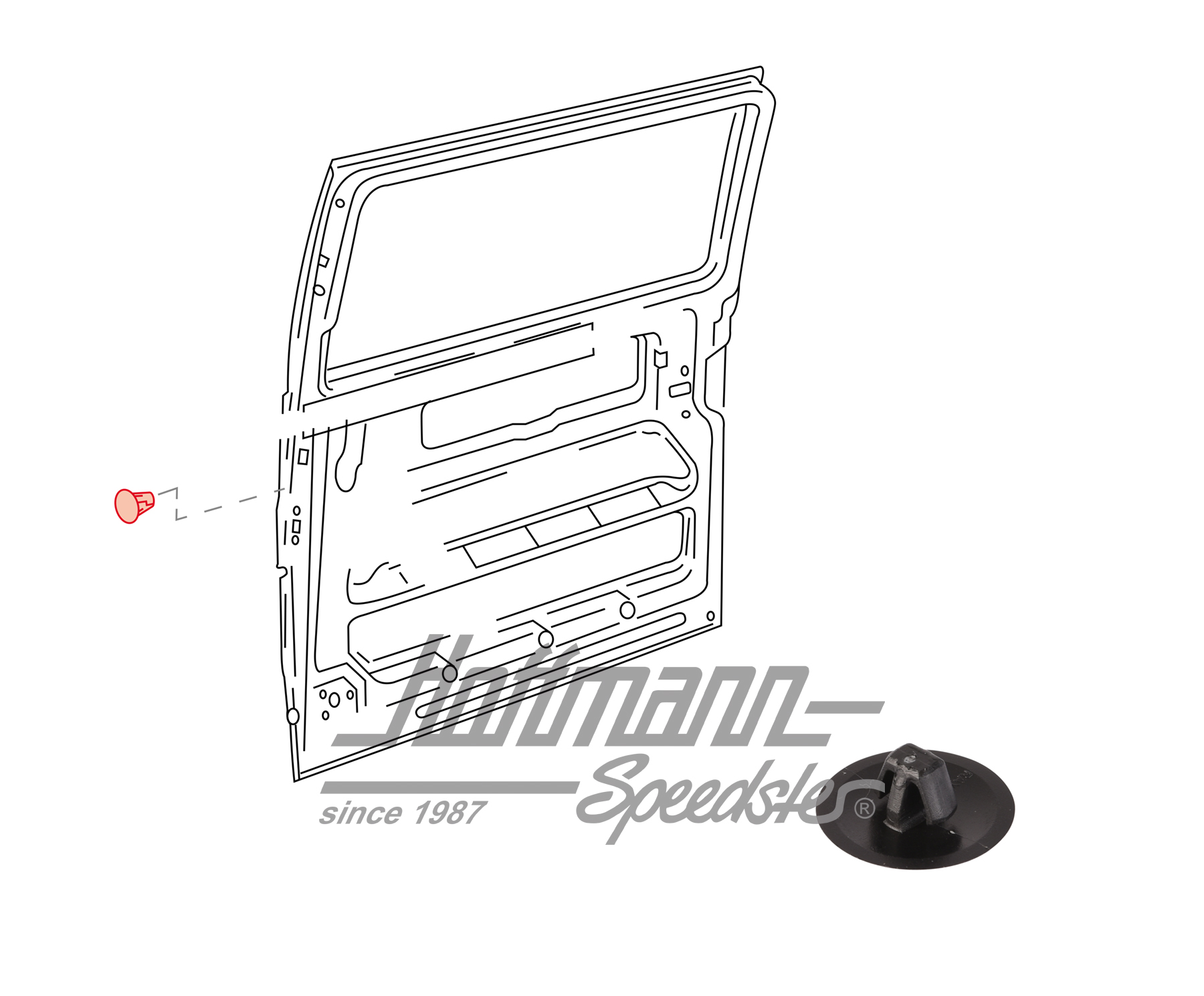 Stop, sliding door, front, Bus T4 | 701947575 | 408-1304-10