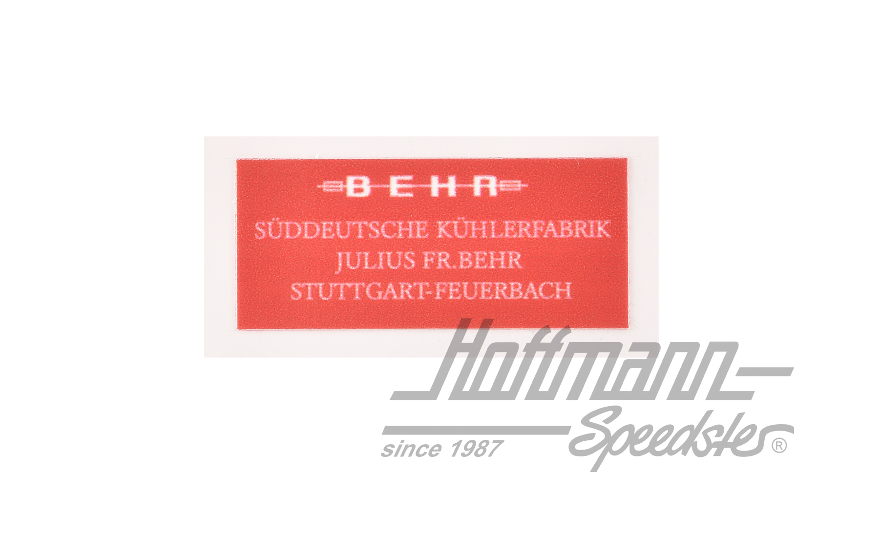 Sticker, Behr, airflow | 64470157200 | 510-7950-80