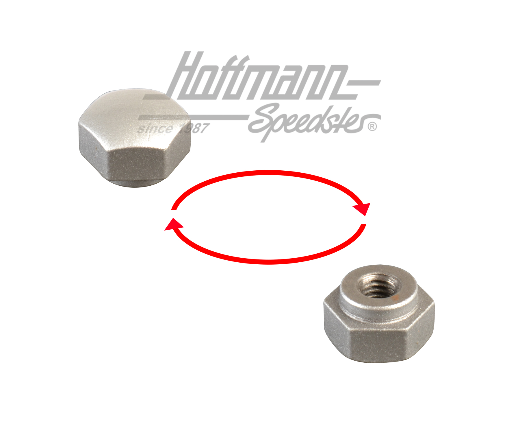 Nut, wiper arm, aluminium | 64462828412 | 510-5328-10