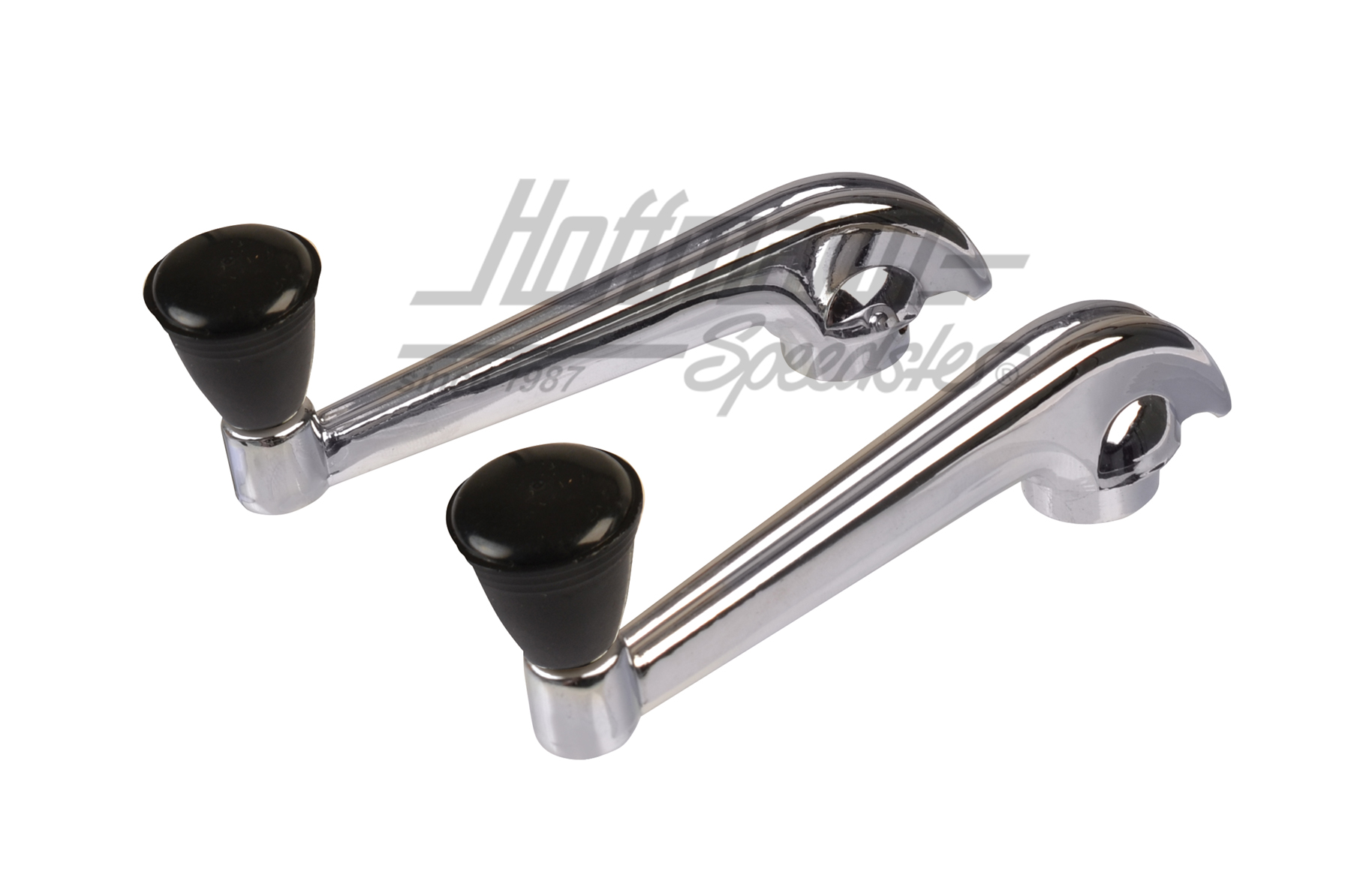 Window winder, chromed/black, old form | 113837581 | 020-2372-02