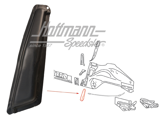 Reinforcing plate, rear, inner, left | 901 501 145 23 | 590-0600-01