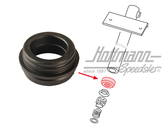 Support, column tube, Bus T3 | 251419579B | 330-4370