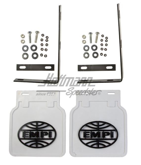 Mud flaps, white, with "EMPI" logo | --------- | 020-5248