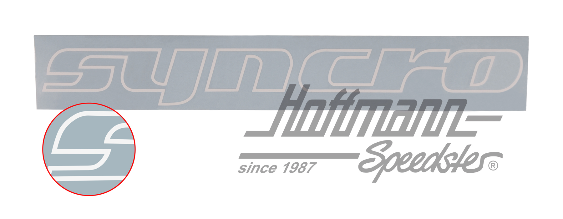 Sticker, Syncro, Bus T3, white | 255070734AW | 370-3854-30