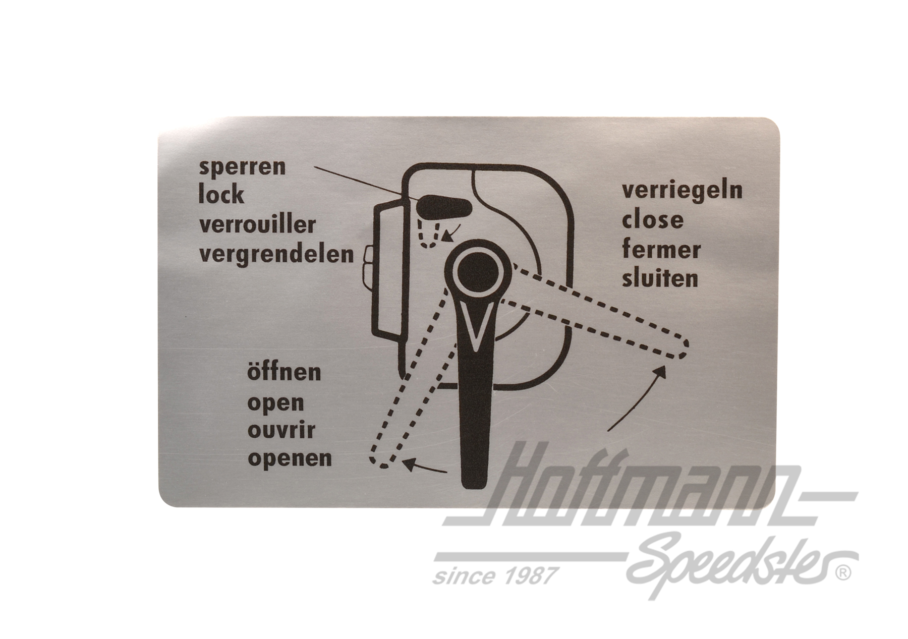 Sticker ""Locking sliding door" | | 021-0185-30