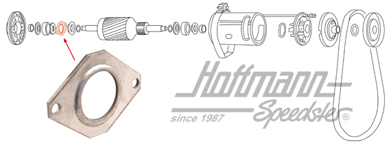 Retainer plate, dynamo armature, 12V | 113903543 | 020-1266-36