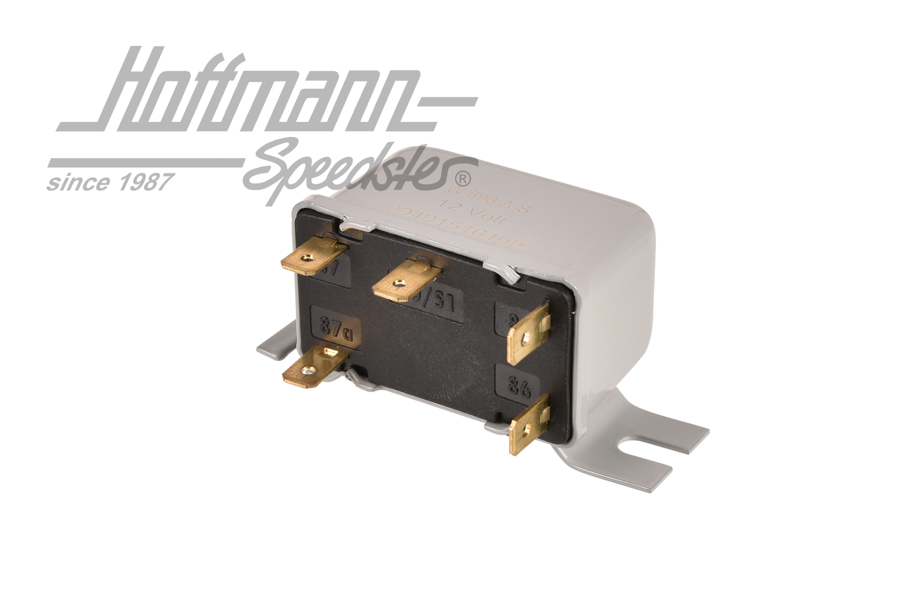 Relay, headlight, 356/911, 12V, grey | 90161510400 | 510-4580-22