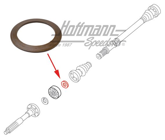 Disc spring, drive shaft/CV-joint | 113501327 | 010-2588-30
